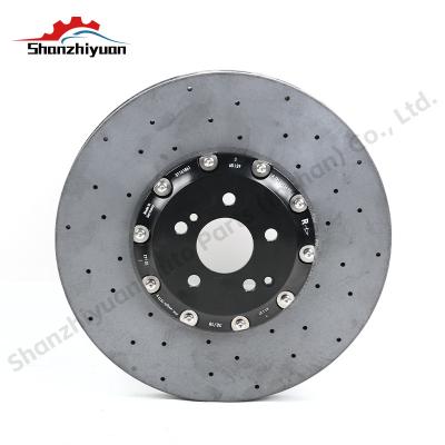 China HEUR Brake Front Carbon Ceramic Brake Discs 356×28mm  OE Number 4E0615602B  Set for Audi S8 for sale