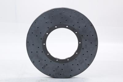 China HEUR Custom Front Carbon Ceramic Brake Disc Assembly 390mm×32mm Compatible with Tesla Model S for sale