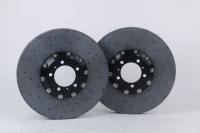 China 420×40mm Front Carbon Ceramic Brake Rotors for Porsche Taycan Turbo S  Performance Brakes for sale