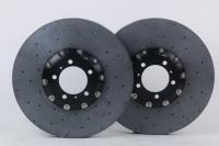 China 420×40mm Front Carbon Ceramic Brake Rotors for Porsche Taycan Turbo S  Performance Brakes for sale
