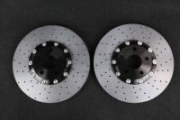 China 400×38mm CCB Carbon‑Ceramic Front Brake Disc Kit High Performance Upgrade Direct Replacement For Audi S7 C7 for sale
