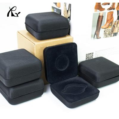 China Custom EVA Jewelry Case Organizer 87x87x48mm with Flannelette Velvet Lining for Rings Necklaces Storage for sale