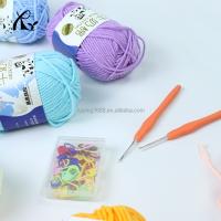 China 100% Milk Cotton Yarn 5-Ply Tube Thread for Sweaters, Gloves, Scarves - Soft Hand Woven Craft Material for sale