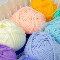 China 100% Milk Cotton Yarn 5-Ply Tube Thread for Sweaters, Gloves, Scarves - Soft Hand Woven Craft Material for sale