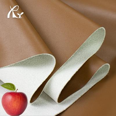China 1.1mm Apple Bio-Based Vegan Leather Water Resistant Material 137cm Width for Car Seats Furniture for sale