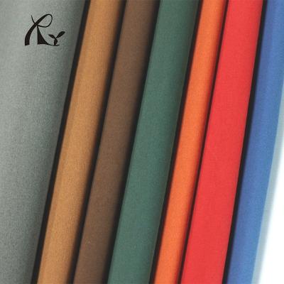 China 0.45mm Thickness 137cm Width Suede Imitation Microfiber PU Leather for Electronic Packaging and Furniture for sale