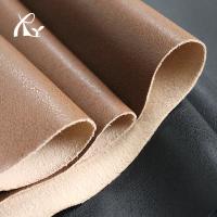 China 0.7mm Thick 137cm Wide Pig Grain Imitation Microfiber Leather for Shoes Bags Furniture for sale