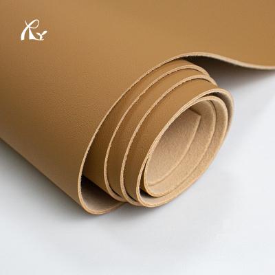 China Fine Grain Atomic Bomb Pattern Imitation Microfiber PU Leather 1.4mm Thick 137cm Wide for Shoes and Bags for sale