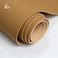 China Fine Grain Atomic Bomb Pattern Imitation Microfiber PU Leather 1.4mm Thick 137cm Wide for Shoes and Bags for sale