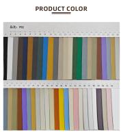China Fine Grain Atomic Bomb Pattern Imitation Microfiber PU Leather 1.4mm Thick 137cm Wide for Shoes and Bags for sale