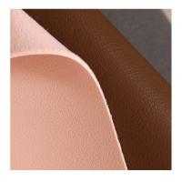 China Litchi Grain Pattern PU Waterproof Leather 1.4mm Thickness 137cm Width for Shoes Bags Furniture for sale
