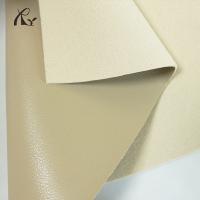 China Litchi Grain Pattern PU Waterproof Leather 1.4mm Thickness 137cm Width for Shoes Bags Furniture for sale