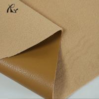 China Litchi Grain Pattern PU Waterproof Leather 1.4mm Thickness 137cm Width for Shoes Bags Furniture for sale