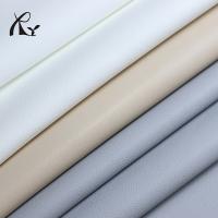 China 1.4mm Lychee Pattern Imitation Microfiber Leather 137cm Width for Shoes Sofas Bags Furniture for sale