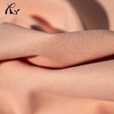 China ECO 0.6mm Suede Microfiber Leather Material 137cm Width for Shoes and Bags for sale