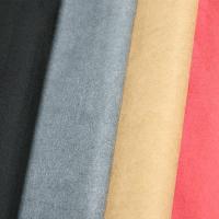 China ECO 0.6mm Suede Microfiber Leather Material 137cm Width for Shoes and Bags for sale