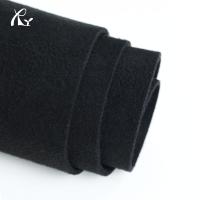 China Black Double-Sided Velvet Microfiber Leather 137cm Width 0.55-1.4mm Thickness for Shoes and Bags for sale