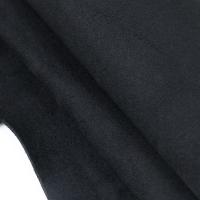 China Black Double-Sided Velvet Microfiber Leather 137cm Width 0.55-1.4mm Thickness for Shoes and Bags for sale