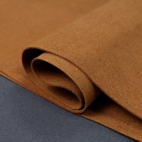 China Double Sided Suede Microfiber Leather 0.85mm Thickness 137cm Width for Car Seats Furniture Accessories for sale