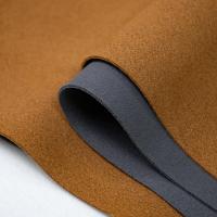 China Double Sided Suede Microfiber Leather 0.85mm Thickness 137cm Width for Car Seats Furniture Accessories for sale