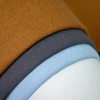 China Double Sided Suede Microfiber Leather 0.85mm Thickness 137cm Width for Car Seats Furniture Accessories for sale