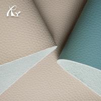 China 1.4mm Eco-Friendly PU Leather with Lichi Texture - 137cm Width Solvent-Free Material for Furniture and Bags for sale