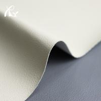 China 0.8mm Solvent-Free Eco Litchi Grain Hydrolysis Resistant Faux Leather for Furniture and Chairs, 137cm Width for sale