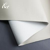 China 0.8mm Solvent-Free Eco Litchi Grain Hydrolysis Resistant Faux Leather for Furniture and Chairs, 137cm Width for sale