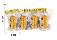 China Hot-Selling Inertia Toy Automobile Friction Drive Bus Inertia Zhongba Automobile Toy Yellow OPP Bag OEM for sale