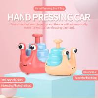 China Wholesale Mini Snail Car Toys Hand Pressed Cartoon Snail Children Toys Party Supplies Interactive Toys for sale