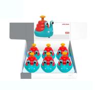 China Wholesale Baby Early Education Cute Can Chew Soft Glue Mini Press Penguin Sliding Toy Children Crawling Game Toys for sale