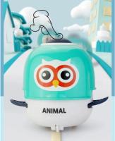 China Wholesale Baby Early Education Cute Can Chew Soft Glue Mini Press Penguin Sliding Toy Children Crawling Game Toys for sale