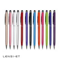 China 14.7CM Universal Stylus Pencil 2 In 1 Function Ball Point Stylus School for sale