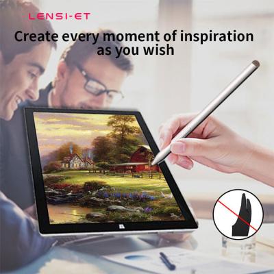 China Engineer Painting Aluminum Stylus Pen Drawing Tablet Pencil Black White for sale