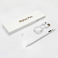China Capacitive Screen White Stylus Pen Painted Aluminum Easy To Use For Tablets for sale