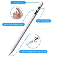 China Capacitive Screen White Stylus Pen Painted Aluminum Easy To Use For Tablets for sale