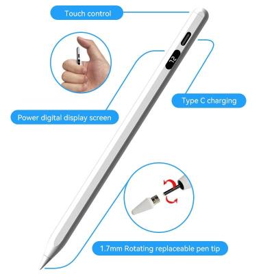 China Capacitive Screen White Stylus Pen Painted Aluminum Easy To Use For Tablets for sale