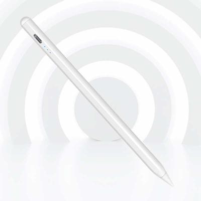 China Aluminum IPad Writing Tool Silver Diameter 0.9cm IPad Stylus Pen High Precision for sale