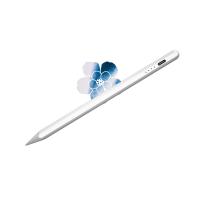 China Ipad Compatible White Stylus Pen with Pressure Sensitivity and 14cm Length for sale