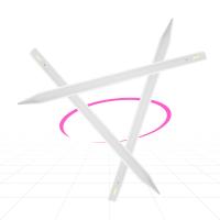 China Battery Powered White Stylus Pen For Writing And Drawing for sale
