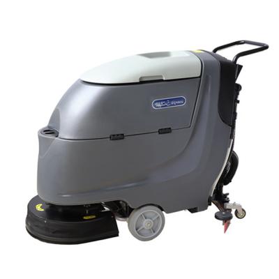 China Ergonomic Design Battery Powered Floor Scrubber With Side Opening Recovery Tank for sale