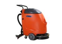 China Hand Held Compact Floor Scrubber Machine Plastic Metrial 17 Inch Grey Color for sale