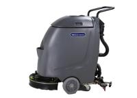China Hand Held Compact Floor Scrubber Machine Plastic Metrial 17 Inch Grey Color for sale