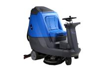 China Ride On Drving Floor Scrubber Dryer Machine For Railway Station Blue / Grey for sale
