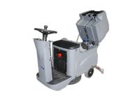 China Airpot / Subway Station Ride On Floor Scrubber Dryer Compact Linetex Rubber Blade for sale