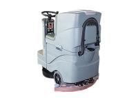 China Airpot / Subway Station Ride On Floor Scrubber Dryer Compact Linetex Rubber Blade for sale