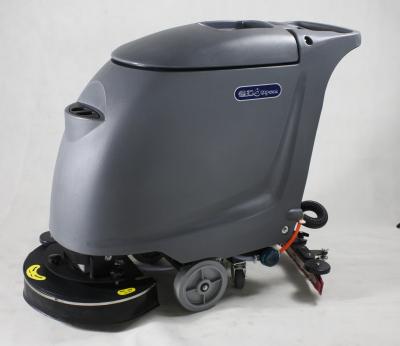 China Electric Hand Push Floor Scrubber With Adjustable Brush Pressure And Pad Drive Included for sale