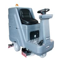 China Battery Powered Powerful Ride On Scrubber Dryer Machine With 1 Year Warranty for sale