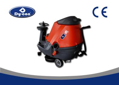 China Outdoor Ride On Floor Scrubber Cleaning Machine Three Wheels Battery Powered for sale