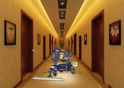 China Blue BS3900 Driving Type Electric Floor Sweeper With Basket Wet  / Dry Function for sale